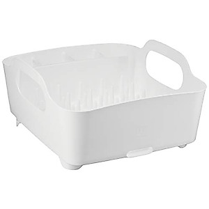 tub dish rack white