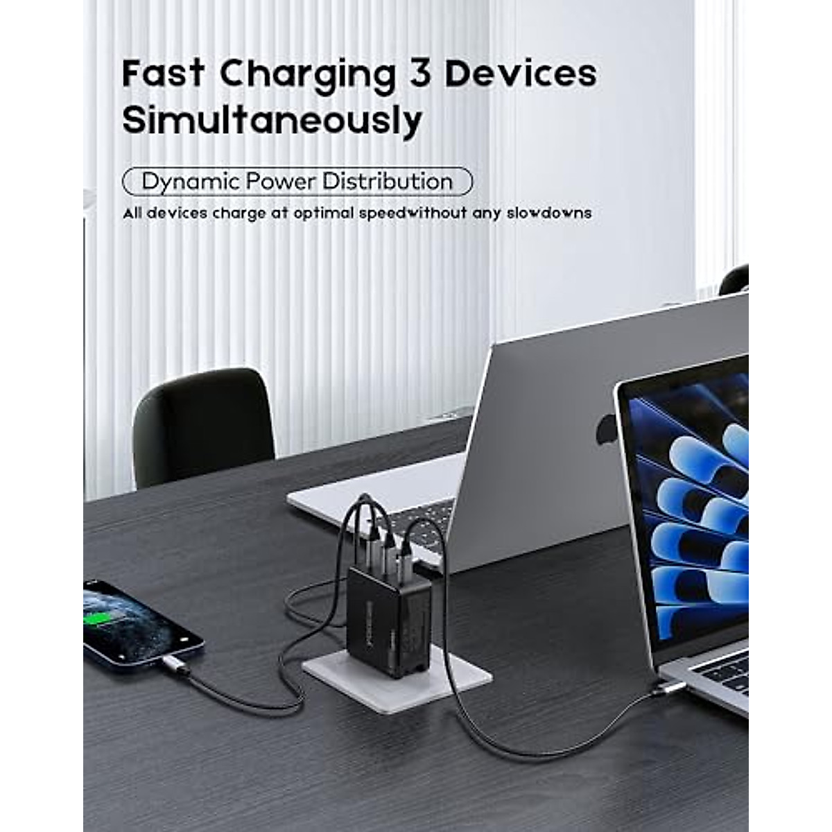 Yoocas 140W USB C Charger,MacBook Pro Charger with Gan+3-Port PD3.1,Laptop Foldable Wall Charger for Dell,Lenovo,Chromebook, Tablets, MacBook Air, iPad Pro, Galaxy S22/21, iPhone 15/14/Pro, Pixel.