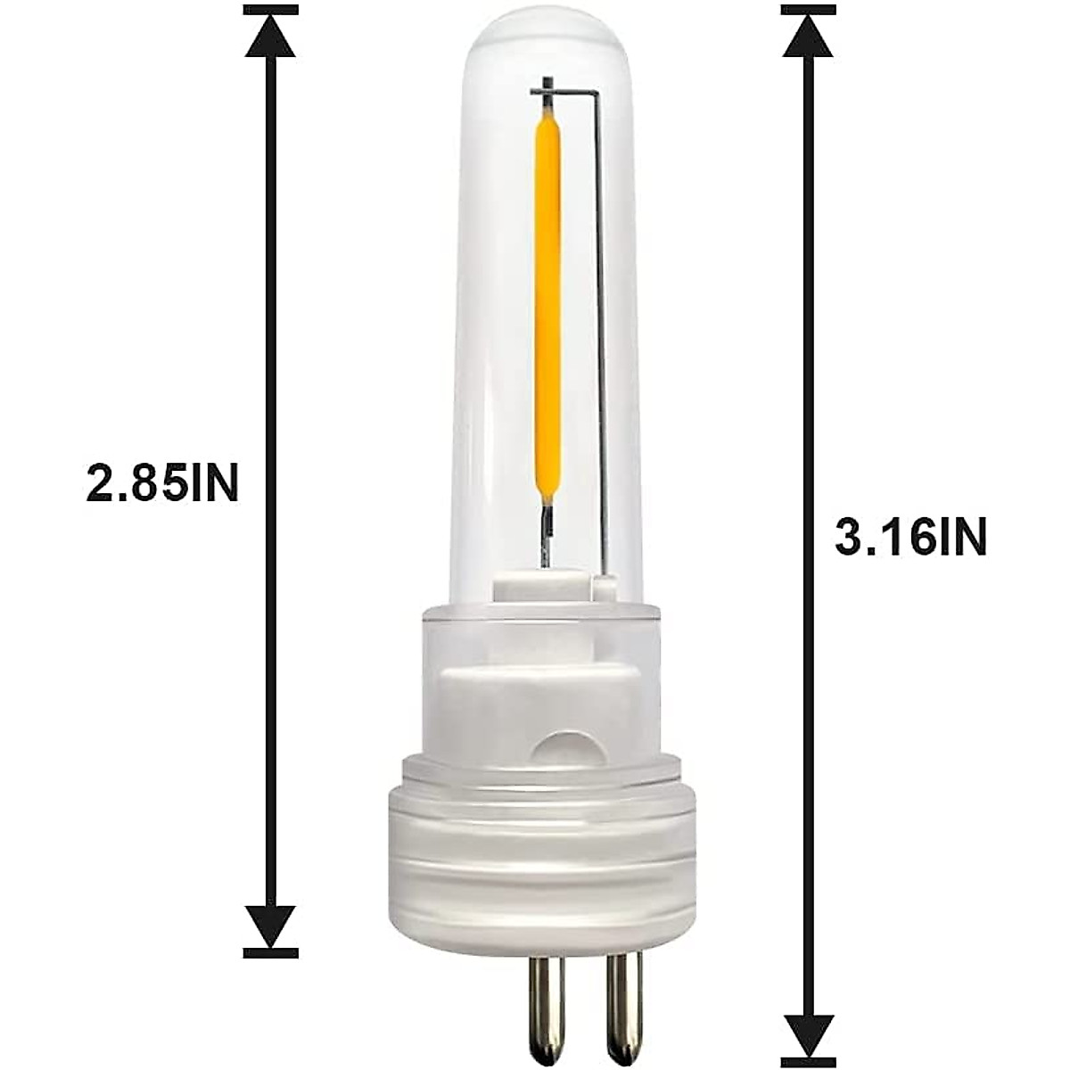 DGE S14 Replacement LED Bulb 6 Pack Replacement String Light Bulbs 1.5 Watt LED Replacement Light Bulb, Shatter-Proof and Waterproof IP65