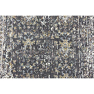 Unique Loom Baracoa Collection Area Rug - La Cabana (2' 2" x 6' 1" Runner, Fume Gray/ Brown)