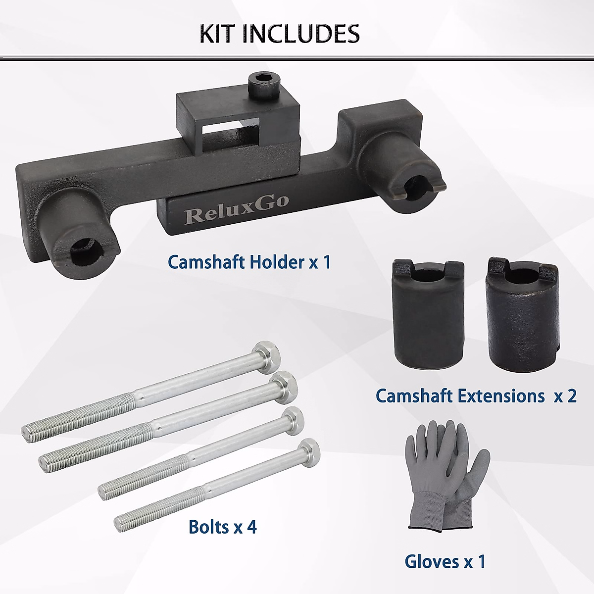 ReluxGo Camshaft & Crankshaft Timing Locking Tool Kit, Compatible with Volvo S40 S60 XC90, Replace 9995452, with Carrying Case & Gloves