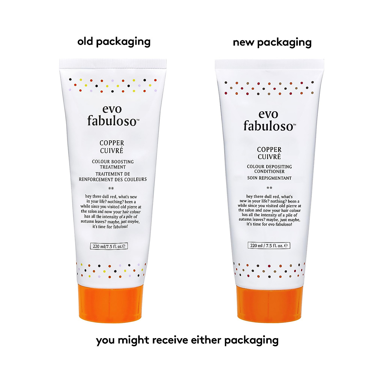 Evo Fabuloso Copper Color Depositing Treatment - Color-Treated Hair Conditioner - Helps Maintain Color Depth, Tone & Shine - 220ml / 7.5fl.oz