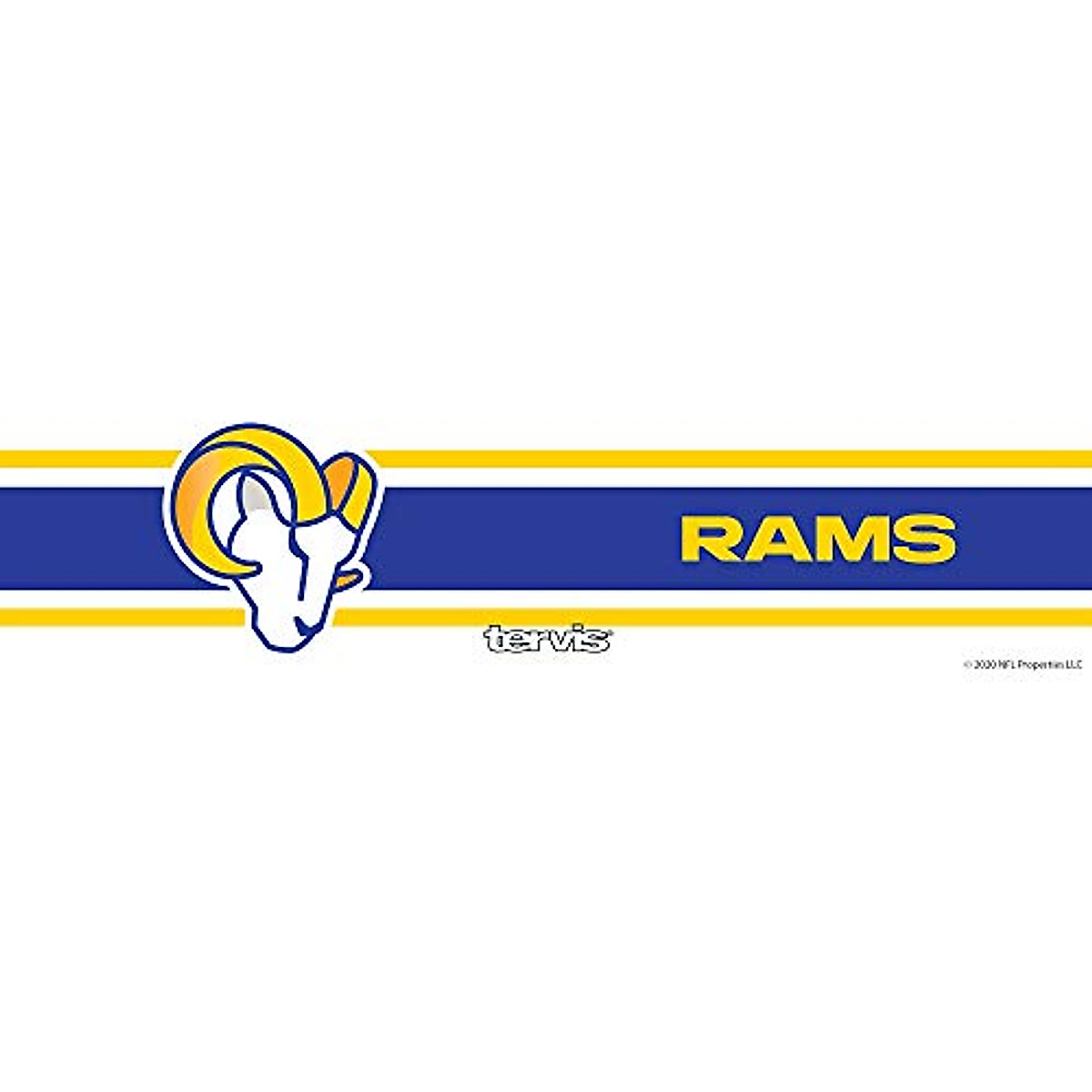 Tervis Triple Walled NFL Los Angeles Rams Insulated Tumbler Cup Keeps Drinks Cold & Hot, 12oz - Stainless Steel, Stripes