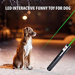 UNBIU Long Range Laser Pointer High Power, Green High Power Laser Pointer Flashlight for Adjustable Focus Green Laser Pointer for Night Astronomy Outdoor Camping Hunting and Hiking，USB Rechargeable