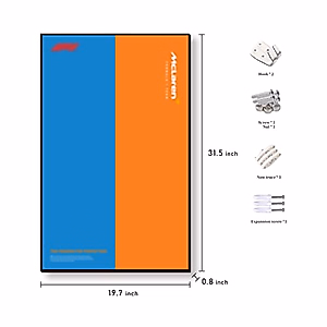 iLuane Display Wallboard for Lego 42141 Technic McLaren Formula 1 2022 Replica Race Car, Collectibles Display Wallboard for Building Blocks, Gifts for Lego Lovers (Only Display Wallboard)