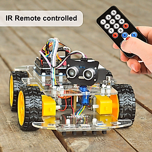 OSOYOO Robot Car Starter Kit for Arduino | STEM Remote Controlled App Educational Motorized Robotics for Building Programming Learning How to Code | IOT Mechanical DIY Coding for Kids Teens Adults