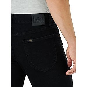 Lee Men's Legendary Regular Fit Tapered Leg Jean, Overdye Black, 42W x 29L