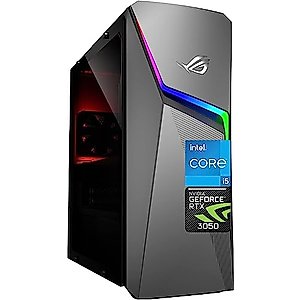 ASUS ROG Strix Gaming Desktop 2023 Newest, Intel Core i5-11400F up to 4.4GHz, NVIDIA GeForce RTX 4090 Graphics, 16GB RAM, 1TB SSD, Wi-Fi 6, Windows 11 Home, Gray