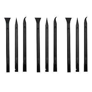 JianLing 3 Sets Black Small Plastic Multi Purpose Scraper Tool Wide Scraper Narrow Scraper Sharp Scraper No Scratch Cleaning Tool Remove Label Stickers Grease Paint Candle Wax Dirt