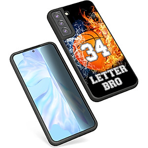 Custom Basketball Design with Your Own Name and Number Rubber Cover Phone case for Galaxy S25 S24 FE S23 FE S22 S21 S20 ULTRA PLUS/ S21 FE /S20 FE/ S10 PLUS/ S9 PLUS/ S8 PLUS
