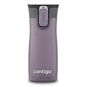 Contigo West Loop Stainless Steel Vacuum-Insulated Travel Mug with Spill-Proof Lid, Keeps Drinks Hot up to 5 Hours and Cold up to 12 Hours, 16oz Dark Plum