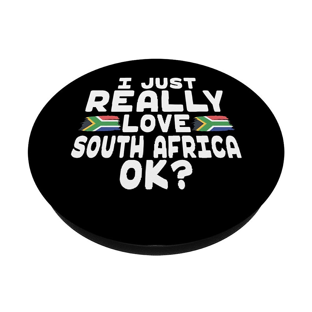 I Love South Africa OK - Cool South African Flag PopSockets Grip and Stand for Phones and Tablets
