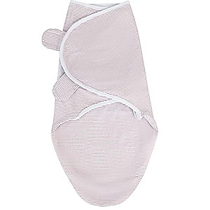 Ely's & Co. Adjustable Swaddles for Newborn, Baby Swaddles 0-3 Months, Velcro Swaddle Sack for Baby Girl, 100% Cotton, 2 Pack (Pink Tulip)