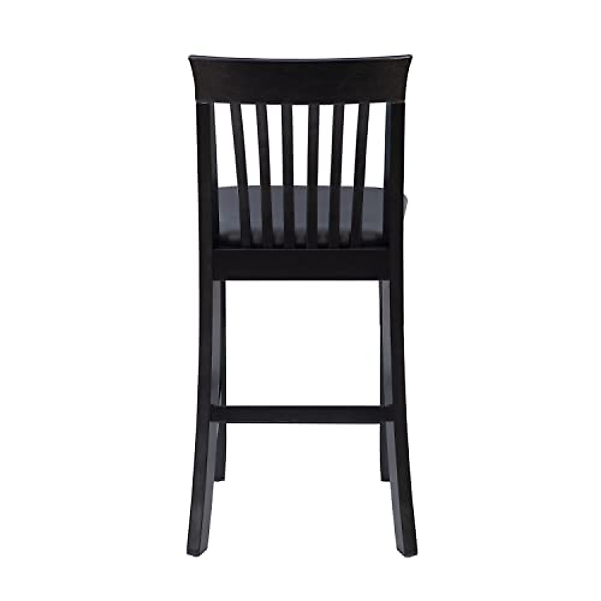 Linon Torino Collection Craftsman Counter Stool, 17.25"W x 19.5"D x 37"H, Black