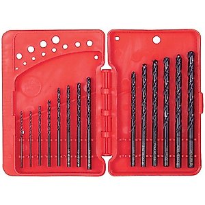 Vermont American 12214 14 Piece 1/16-Inch to 1/4-Inch Black Oxide Twist Drill Bit Assortment in Plastic Case