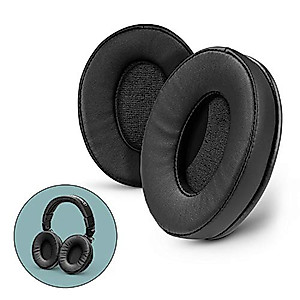 BRAINWAVZ ProStock ATH M50X Upgraded Earpads, Improves Comfort & Style Without Changing The Sound - Ear Pad Designed for ATH-M50X M50BTX M20X M30X M40X Headphones, Vegan Leather (Black)
