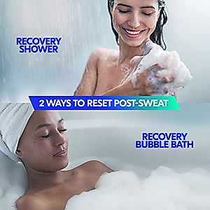 Degree Body Wash and Soak Post-Workout Recovery Skincare Routine ICY Mint + Epsom Salt + Electrolytes Bath and Body Product 22 oz 4 Count