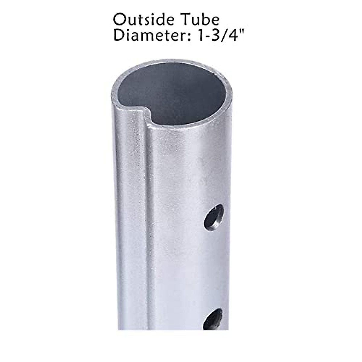 RUNIGOO Trailer Jack Drop Leg Stand Foot Pad Base Insert Camper Fit Inner Diameter 2" Jacks W/Pin