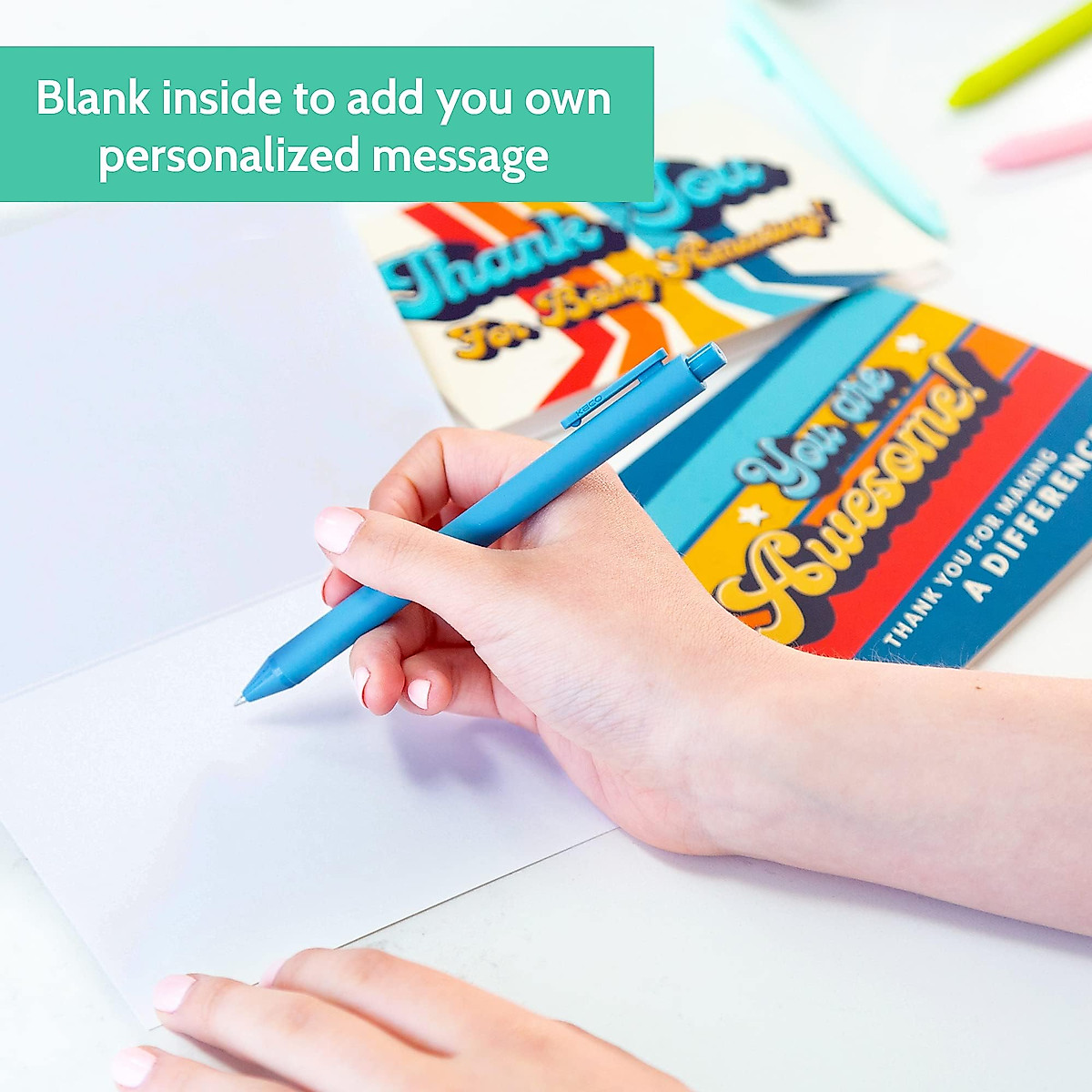 T MARIE 24 Appreciation Cards with Envelopes - Thank You Cards for Employee Recognition, Team, Students, Teacher, Volunteer, Nurse Appreciation Day