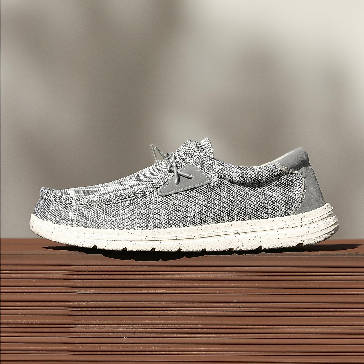 Bruno Marc Mens Slip-on Stretch Loafers Casual Shoes Lightweight Comfortable Boat Shoes, Grey - 11 (Breeze)