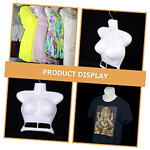 GARVALON 5pcs Mannequin Hanger Body Torso Dress Form Female Upper Display Woman Formal Tops Bathing Suits for Women Clothes Showing Rack Rack, 40x35cm (07O0801W2A)