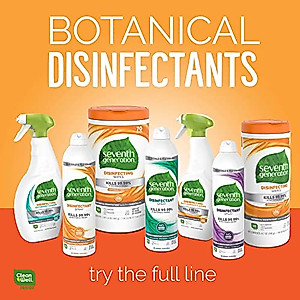 Seventh Generation Disinfecting Multi-Surface Wipes, Lemongrass Citrus, 70 Count, Pack of 3 (Packaging May Vary)