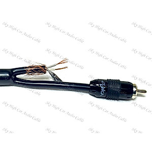 Sky High Car Audio Premium 4-Channel RCA Cable - 20ft