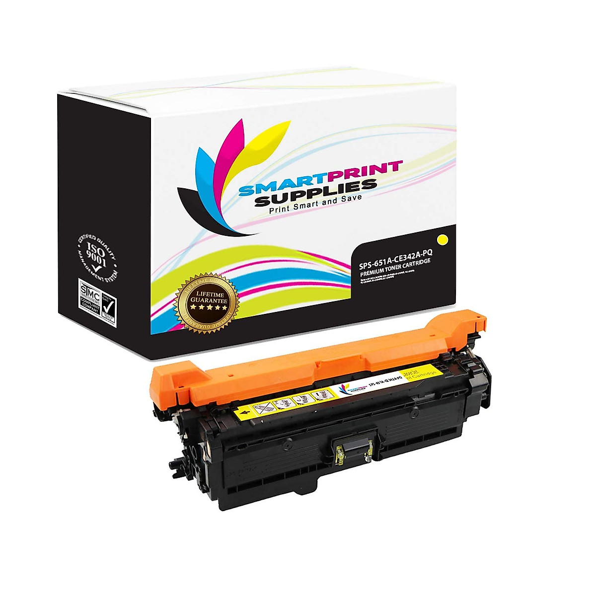 Smart Print Supplies Compatible 651A CB402A Yellow Premium Toner Cartridge Replacement for HP Color Laserjet MFP M775 M775D, Enterprise 700 M775DN M775F M775Z+ Printers (16,000 Pages)