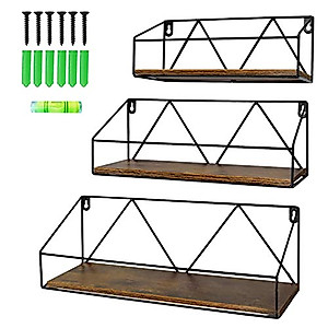 Edenseelake Floating Wall Shelves Set of 3, Shelf Wall Mounted for Bedroom, Bathroom, Living Room, Kitchen and Office