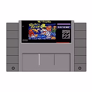 Retro Game Pocky Rocky 2 16 Bit Big Gray Game Card For USA NTSC Game Player (Gray)