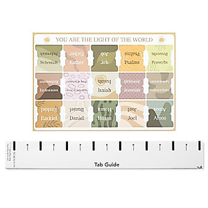 Mr. Pen- Bible Tabs, 75 Tabs, Boho Theme, Laminated Bible Tabs for Women and Men, Bible Tabs for Study Bible, Bible Index Tabs, Bible Book Tabs, Bible Labels Tabs, Mr Pen Bible Tabs