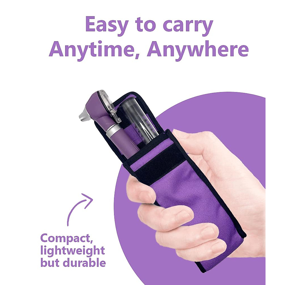 OdontoMed2011 - Mini Otoscope for Educational and Personal Use - Ideal for Medical and Nurse Students, Paramedics, EMT and Personal Use… (Purple)