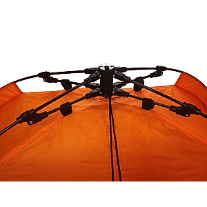 Instant Automatic Pop Up Backpacking Camping Hiking 2 Man Tent Orange Sealed