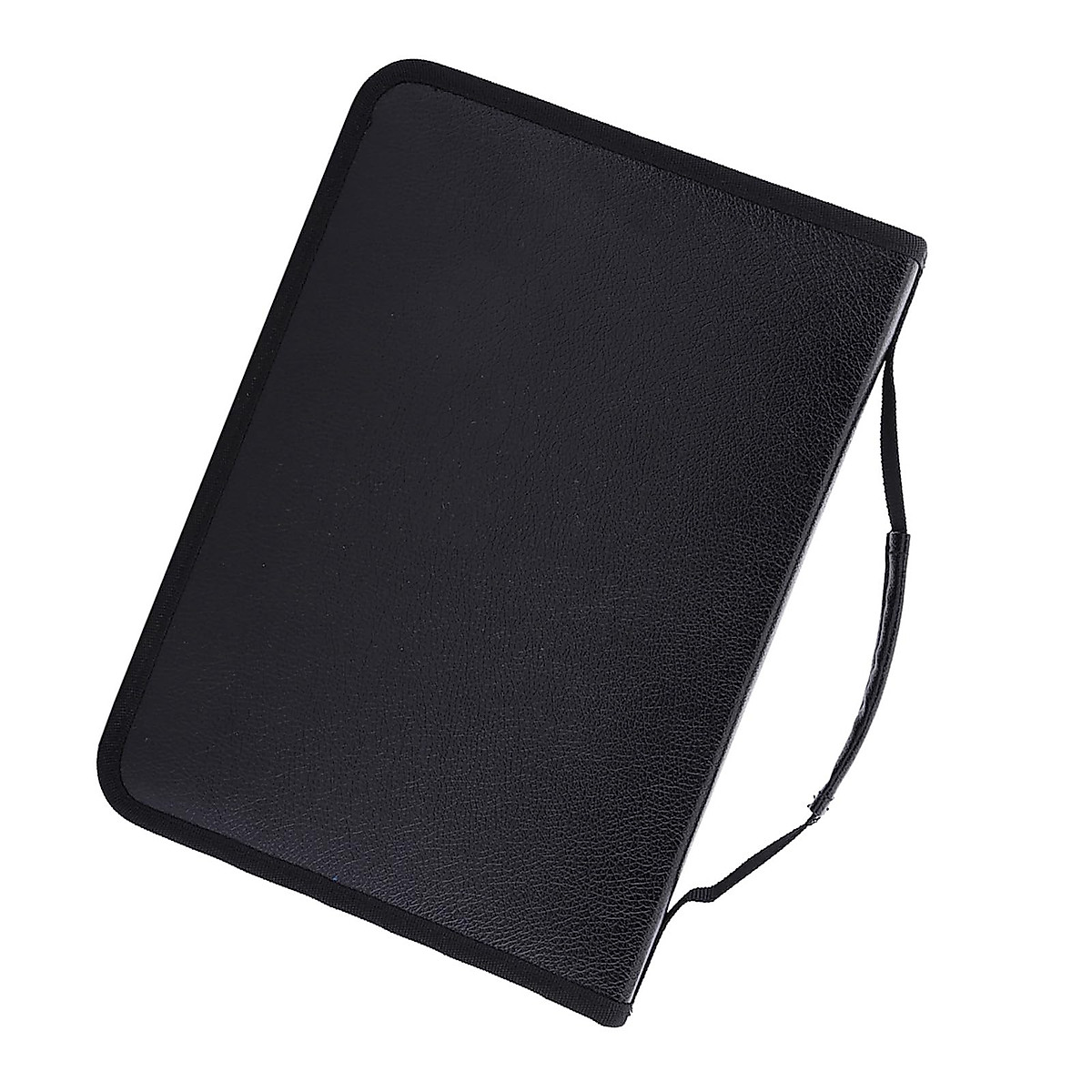 150 Slots Colored Pencil Case,Deluxe PU Leather Fabric Large Capacity Gel Pens Watercolor Pencils Holder Organizers Bag with Zipper,Handle (black)