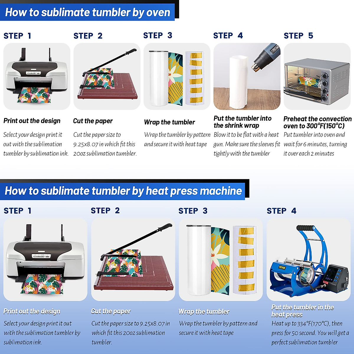 Joyclub 50 Pack Sublimation Tumblers Blank 20 oz Straight Skinny bulk for Heat transfer, Double Wall Insulated Tumbler with Lids, Straw, Rubber Bottoms, Individually Gift Boxed and Shrink Wrap Films