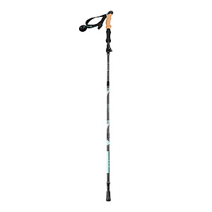 A001 Trekking Poles Carbon Fiber 2 Pack, Collapsible Folding Walking Stick, 5-Section Adjustable Telescopic Pole with Cork Grip, Lightweight Hiking Gear for Camping, Backpacking, Climbing, Walking,