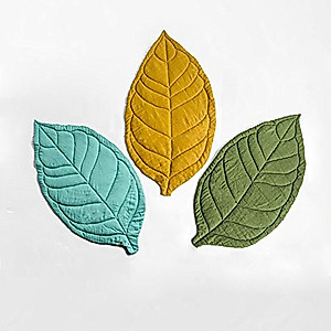 BYyushop Newborn Baby Leaf Shape Soft Crawling Carpet Baby Play Mat Kid's Room Decoration - Green