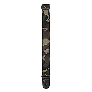D'Addario Guitar Strap, Camouflage, Leather, Adjustable from 35' to 59.5', One Size, 50G04