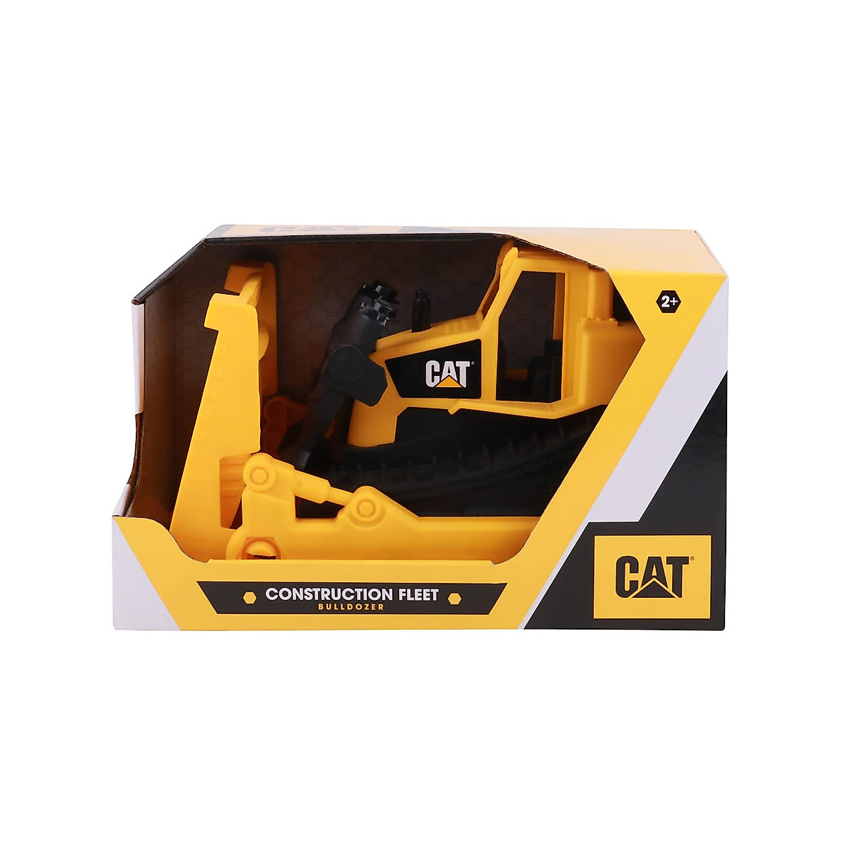 CAT Construction Toys, Construction Fleet 10" Bulldozer Toy - Sturdy Plastic Construction & Real Working Parts - Perfect Indoor & Outdoor Toys for 2-Year-Old Boys & Girls