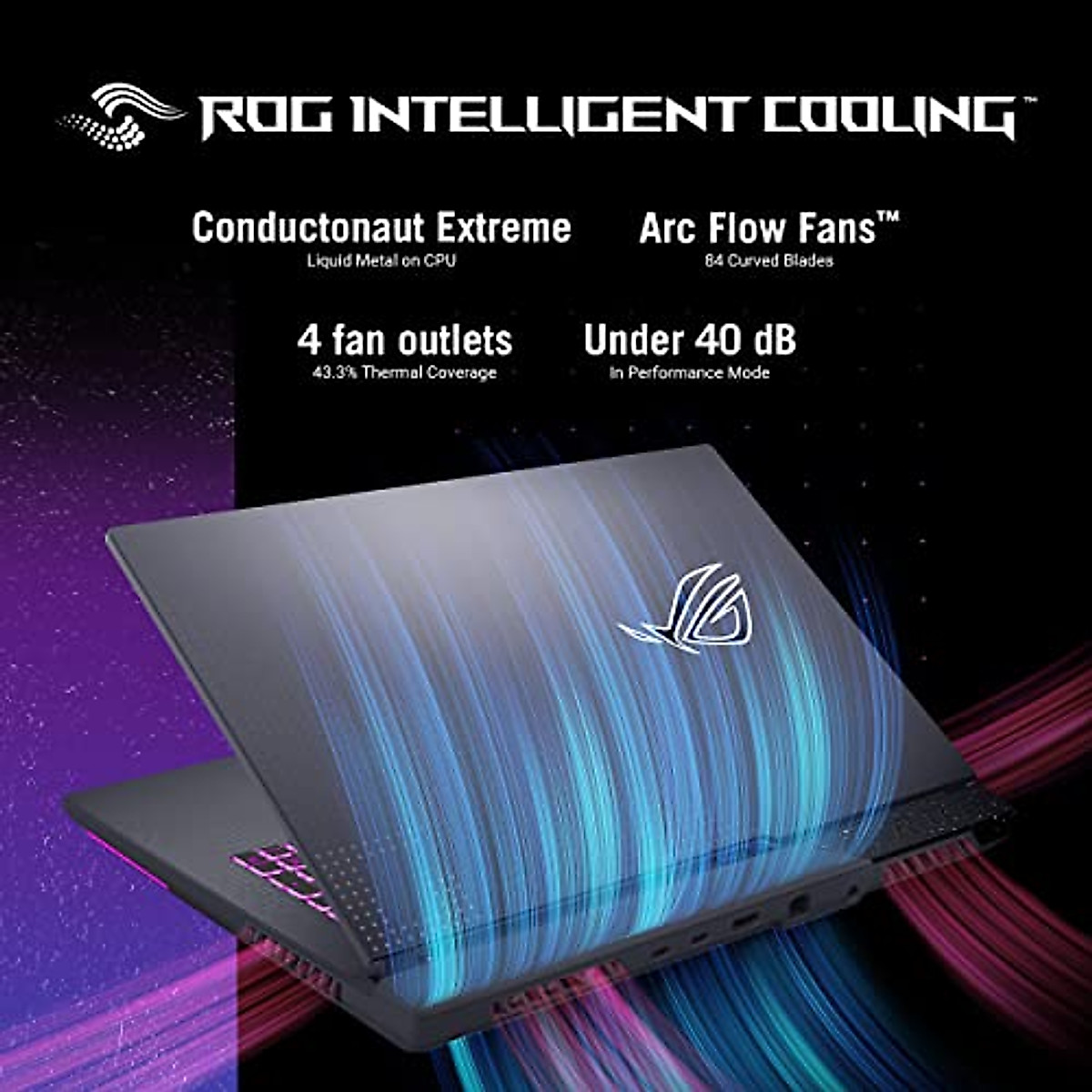 ASUS ROG Strix G17 (2023) Gaming Laptop, 17.3” QHD 240Hz, GeForce RTX 4070, AMD Ryzen 9 7945HX, 16GB DDR5, 1TB PCIe SSD, Wi-Fi 6E, Windows 11, G713PI-DS94 Eclipse Gray