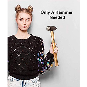 Mount Plus MP-NS400 No Stud Tilt TV Wall Mount | Quick Studless Install with No Drill | Low Profile for 22" to 55" TVs Up to 70LBS | Steel Frame Securely Anchors TV to Dry Wall (1 Pack)