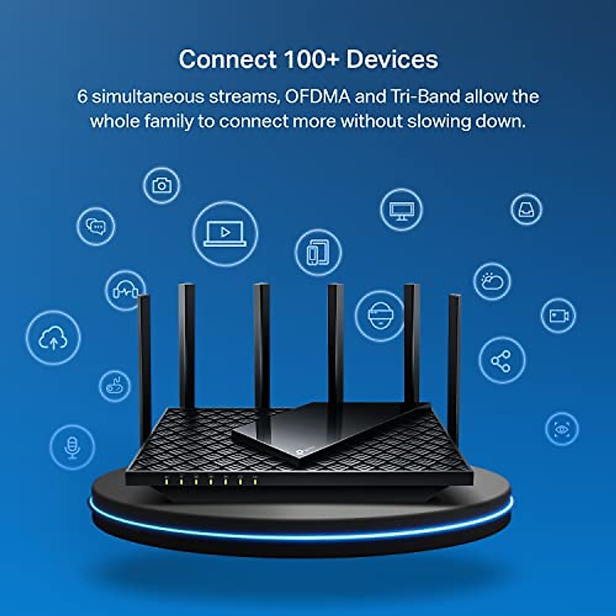 TP-Link AX5400 Tri-Band WiFi 6 Router (Archer AX75)- Gigabit Wireless Internet Router, ax Router for Streaming and Gaming, VPN Router, OneMesh, WPA3 (Renewed)
