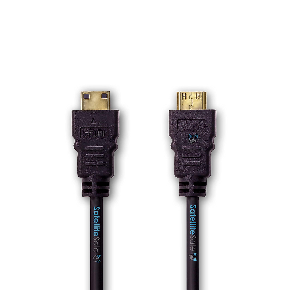 SatelliteSale Digital 1.4 Mini HDMI to HDMI Cable Universal Wire 4K/30Hz 10.2Gbps PVC 2160p Black Cord 3 Feet