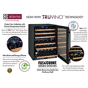 Allavino Wine Refrigerator, 56 Bottle, Black