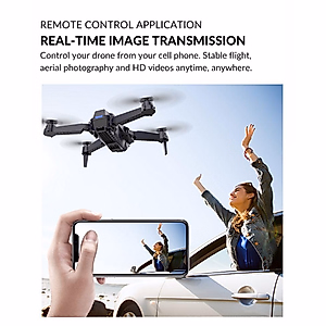 Raptor 8K Drone - Mini Drone with 4K HD Video Camera - Professional Drone for Beginners Kids and Adults - Foldable Quadcopter, Panoramic Mode 120º, Slow Motion Mode, 360º Rotation