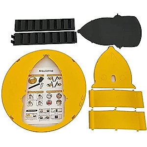 Bucket Lid Mouse Trap 2 Pack, 5 Gallon Mouse Trap Bucket Lid, Humane Mouse Traps Indoor for Home, No See Kill, Auto Reset, Reusable Rat Mice Trap