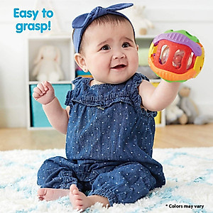 Kidoozie Rattle N Roll Ball - Developmental Toy for Infants and Toddlers Ages 6 to 18 Months, Multicolor (G02604)