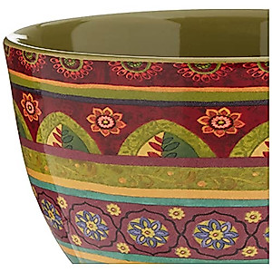 Certified International Tunisian Sunset Ice Cream Bowls (Set of 4), 5.25", Multicolor