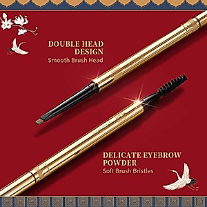ZEESEA [Palace Identity] Eyebrow Pencil，Makeup Infallible Long-Lasting Eyebrow pencil, Ultra-Fine Felt Tip, Quick Drying Formula, Derived from Oriental Aesthetics