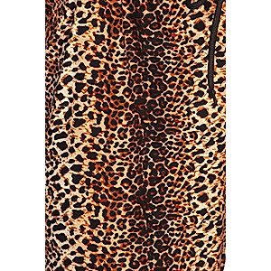 Leggings Depot JGA-S614-S Fierce Print Jogger Track Pants w/Pockets, Small